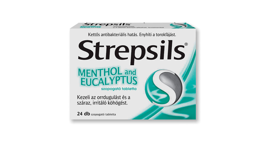 Strepsils menthol and eucalyptus szopogató tabletta 24x - Reckitt ...