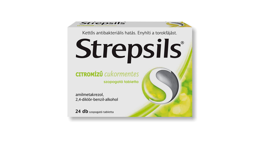 Strepsils citromízű cukormentes szopogató tabletta 24x - Reckitt ...