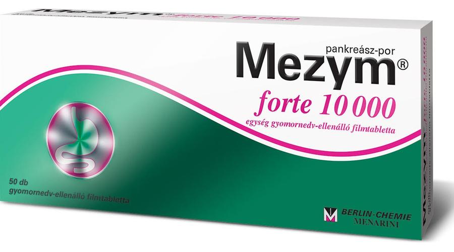 MEZYM FORTE® 10000 gyomornedv-ellenálló filmtabletta 50x - Berlin ...