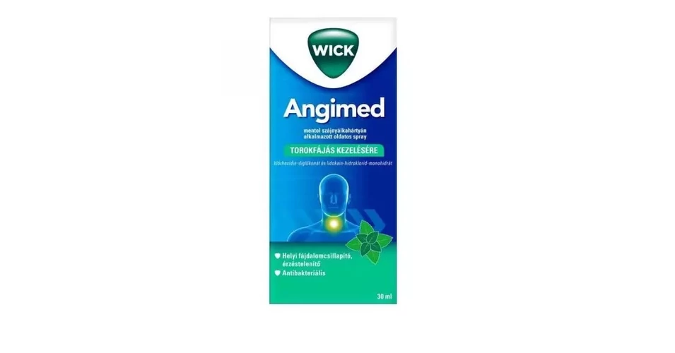 Wick Angimed oldatos spray mentol 30ml - Webáruház és Egészségügyi portál