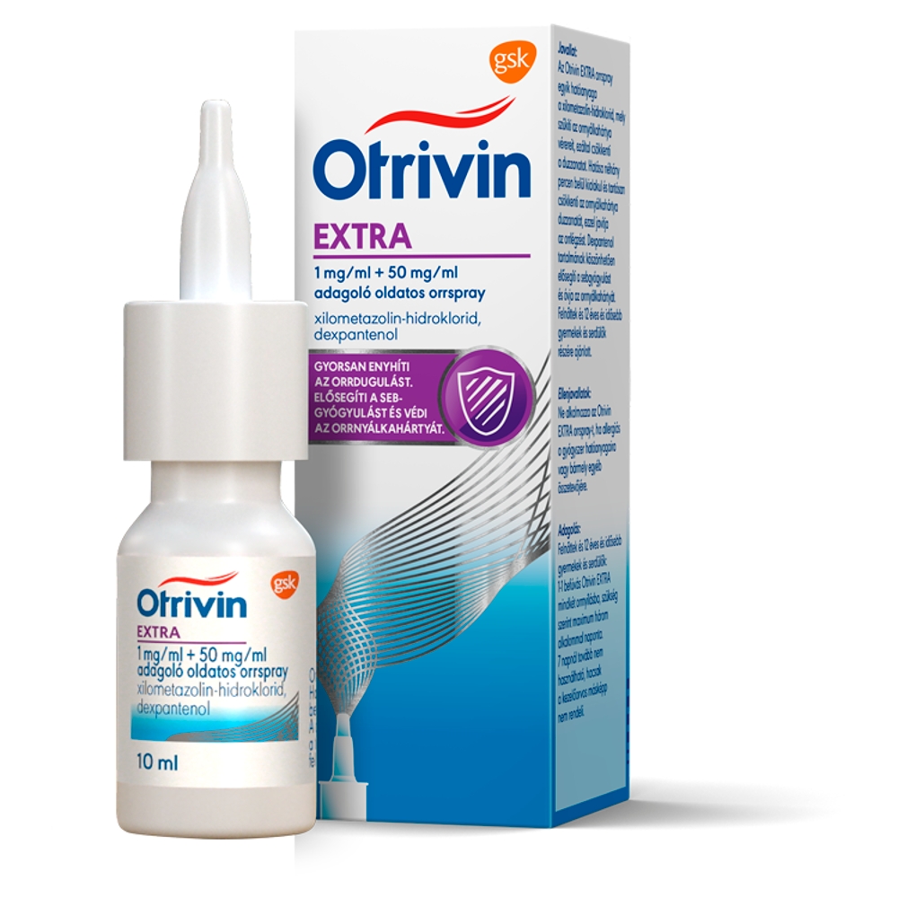 Otrivin EXTRA 1 mg/ml + 50 mg/ml adagoló oldatos orrspray 10ml ...
