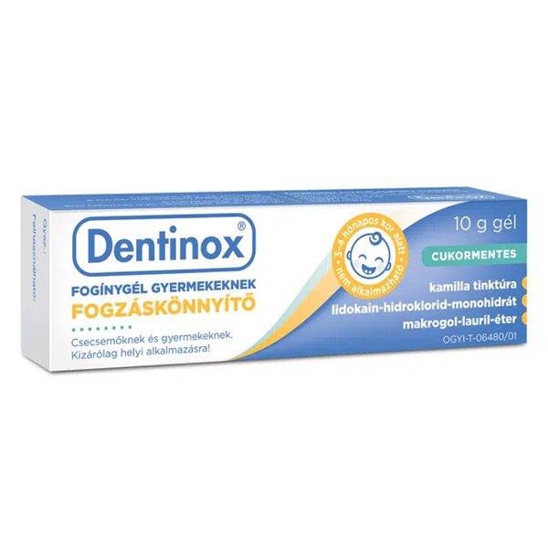 Dentinox fogínygél gyermekeknek 10g - Webáruház és Egészségügyi portál